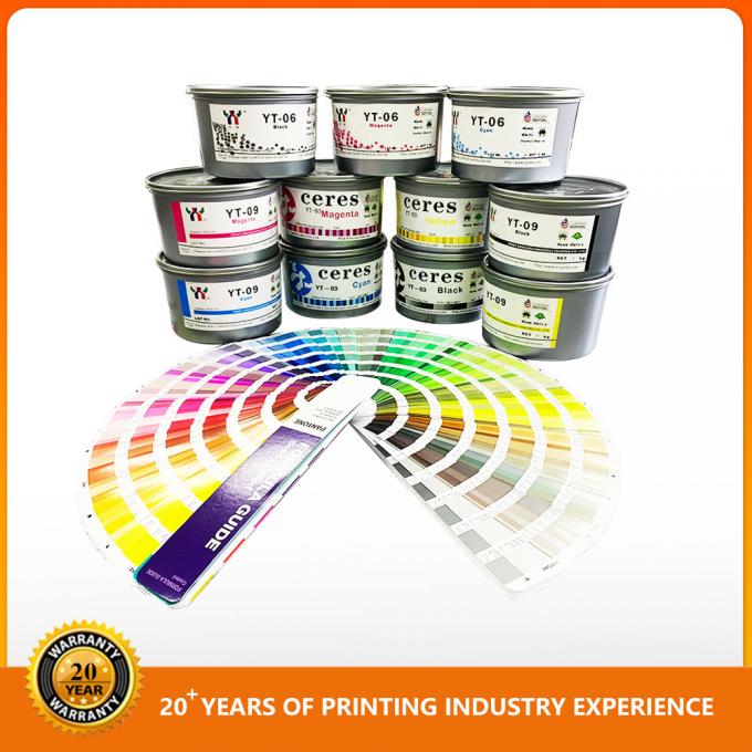 Bright Colors Offset Printing Ink Paper High Gloss Cmyk Inks Magenta