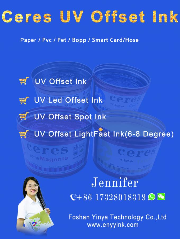 UV Lightfast Drawing Ink CMYK Solvent Based Fluorescent Offset Printing ...