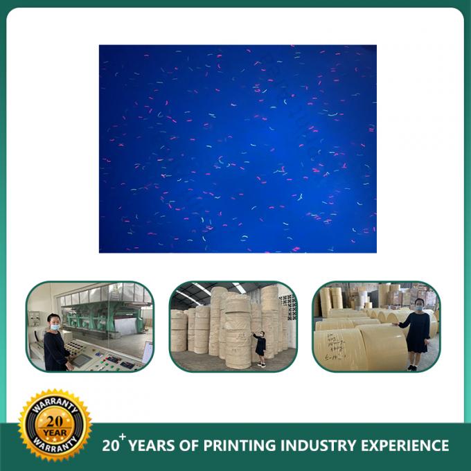 Ivory Security Watermark Bond Paper A4 Cotton 80 Gram Uv Invisible Fibers