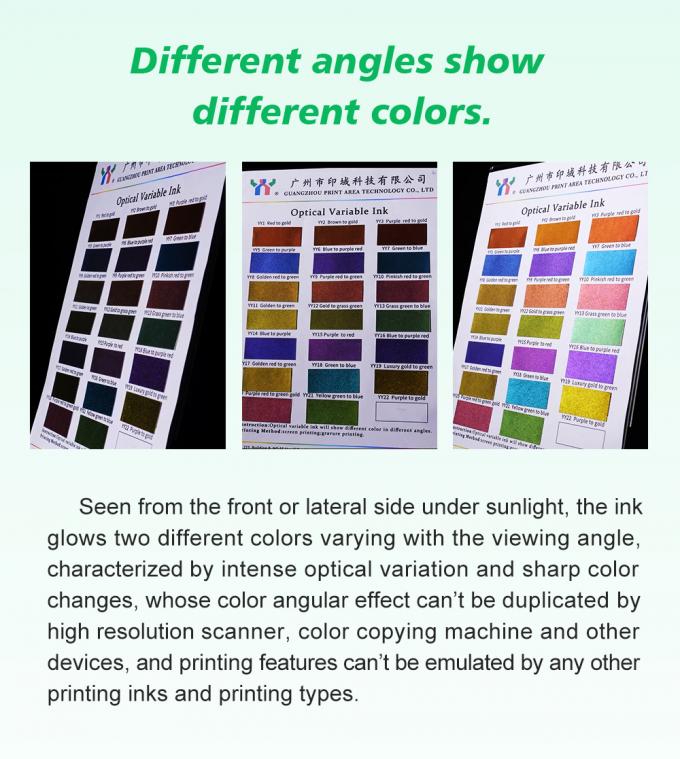 Yy-13 Grass Green To Blue OVI/optical Variable Ink