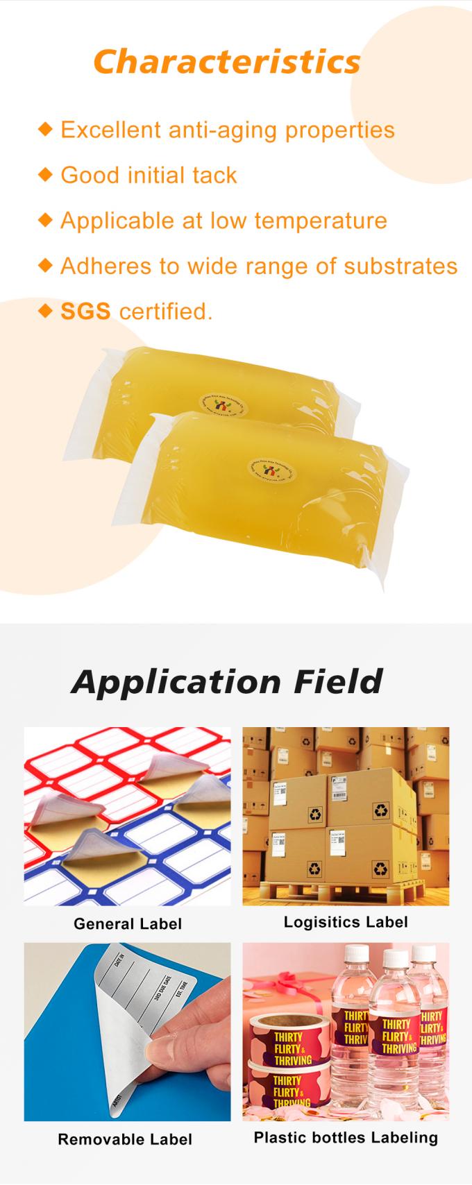 Hot Melt Glue Pressure Sensitive Hot Melt Adhesive For Label Sticker