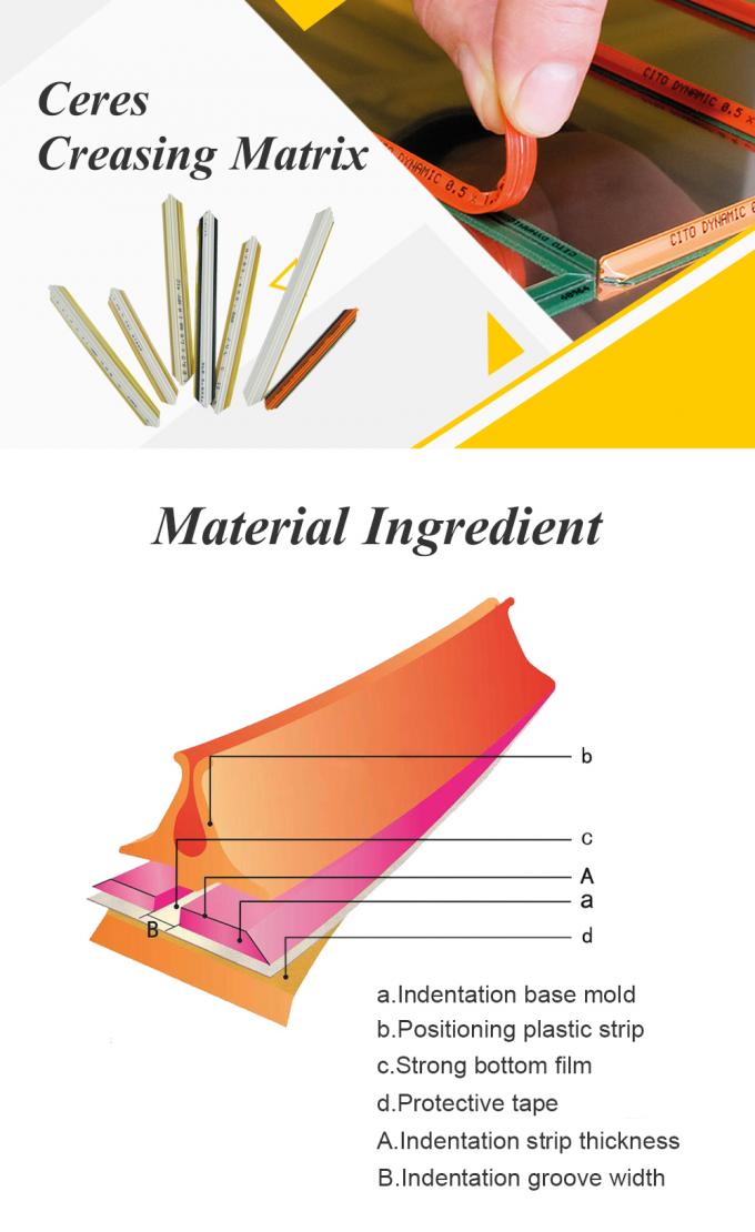 Ceres Rule Offset Printing Material Pvc Creasing Matrix For Die Cutting