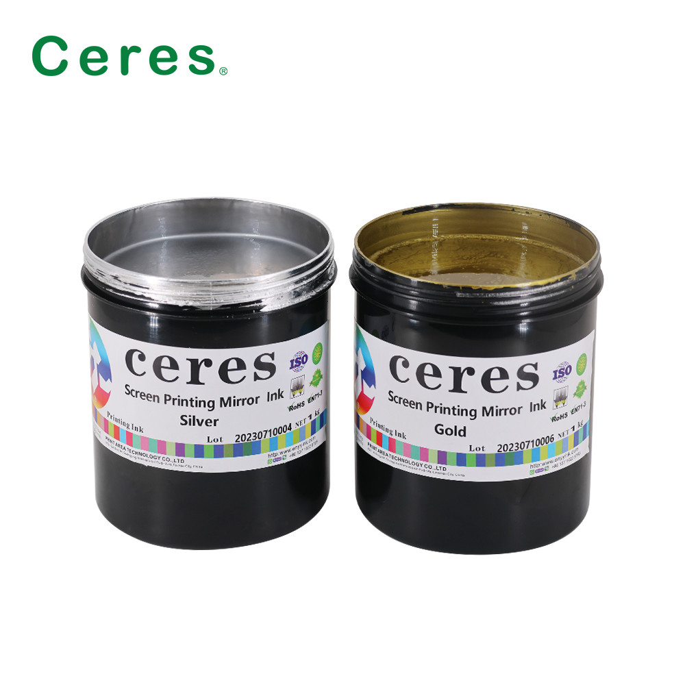 High Gloss Screen Printing Mirror Ink For Printing On Transparent PET ...