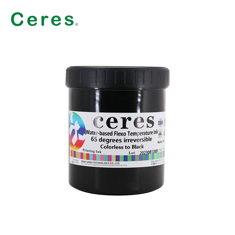 Thermochromic Irreversible Temperature Sensitive Ink Colorless To Black