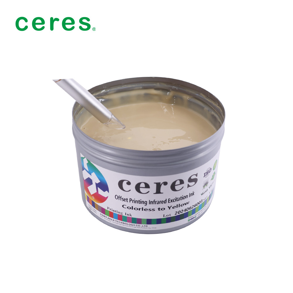 Offset Infrared Excitation Ink Yellow And Green Color