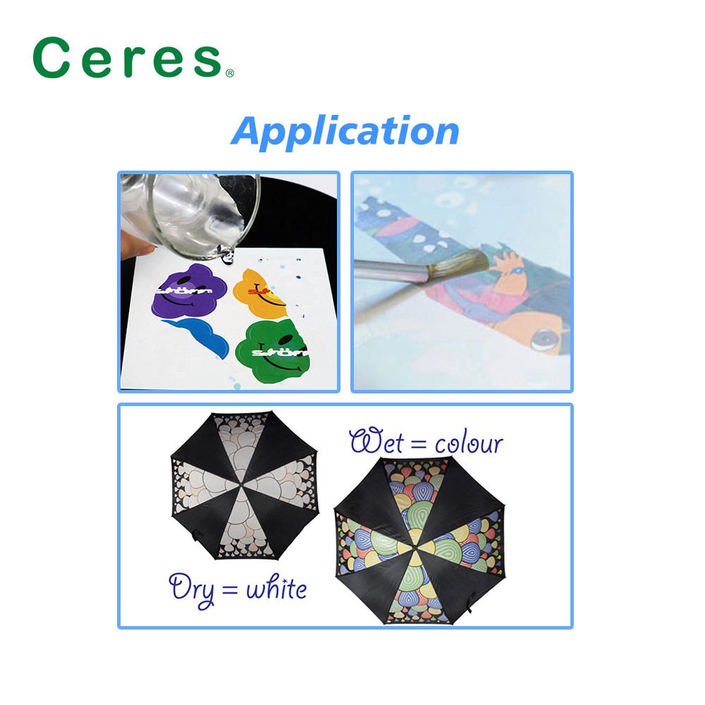 White Color Water Sensitive Ink For Paper And Fabric Screen printing