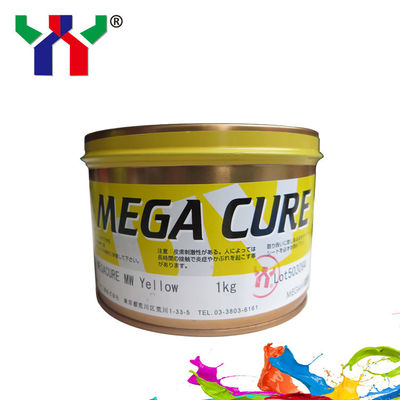 Megami Mega Cure UV Offset Ink CMYK Fast Drying Ink For Plastic Printing